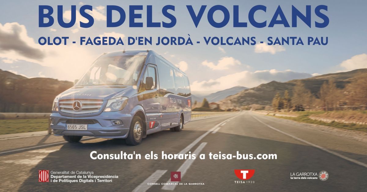 Get to the volcanoes by bus!
